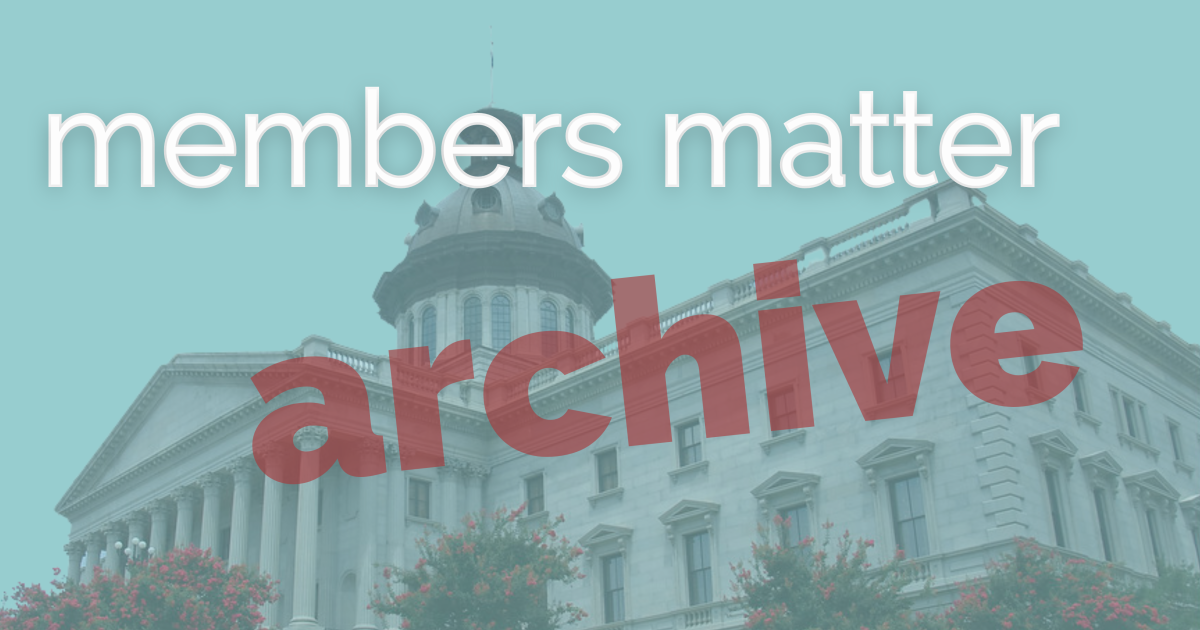 Members Matter - Past Legislative Sessions | The SCEA